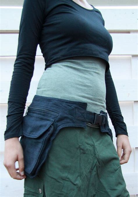 Black Waist Bag For Psychedelic Events Like Hippie Goa And Etsy
