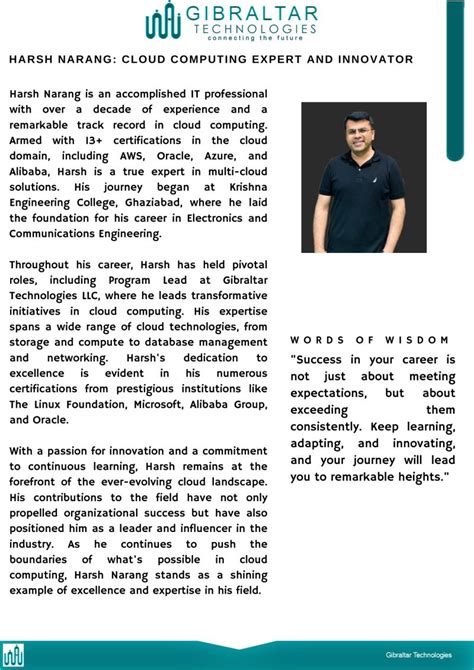 Novezo Consulting On Linkedin Employeespotlight Cloudcomputing Techinnovator Inspiration