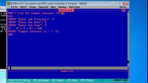 Qbasic In Nepali Write A Program To Find Simple Interest In Qbasic By