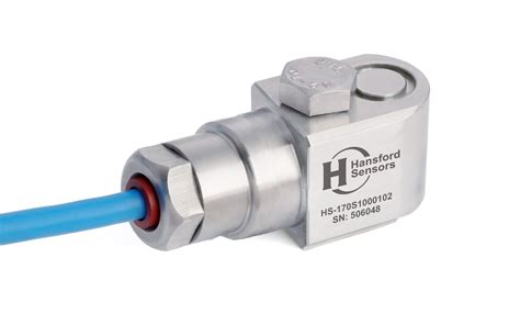 HS S Side Exit Compact Integral PUR Cable Accelerometer Hansford Sensors