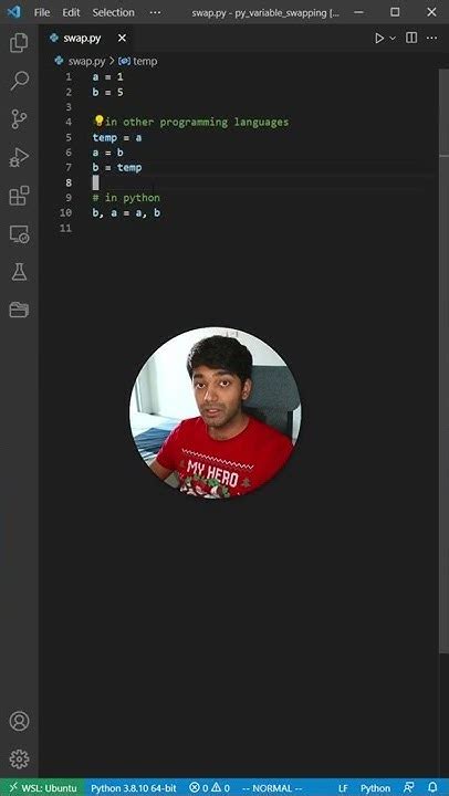 A Simple Python Trick That Most People Dont Know Variable Swapping Shorts Youtube