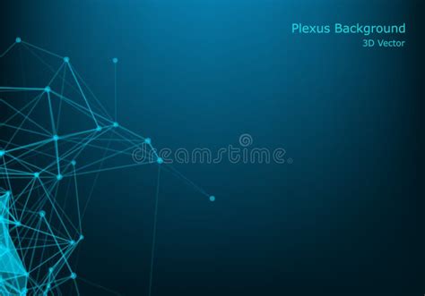 Abstract Molecules With Circles Lines Geometric Polygon Triangle Pattern Vector Design