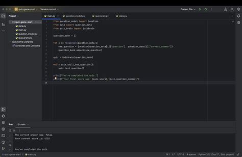Masoud Mashayekh On Linkedin 100 Days Of Code Python Day 17100 The Quiz Project And The
