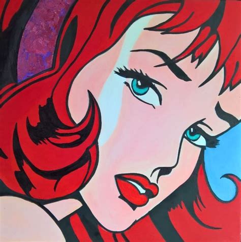 Matylda Krawiecka Pop Art Girl Red Hair Catawiki