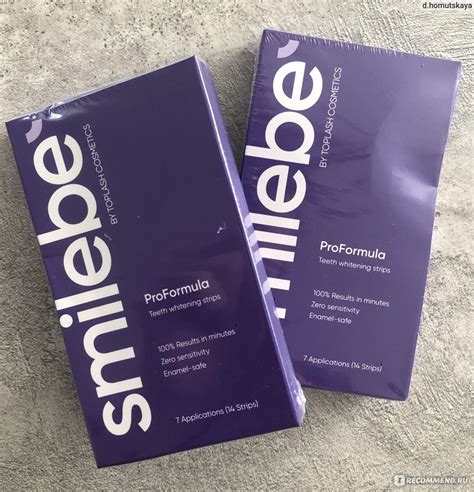 Отбеливающие полоски для зубов Smilebe Pro - «Хотите отбелить зубы в ...