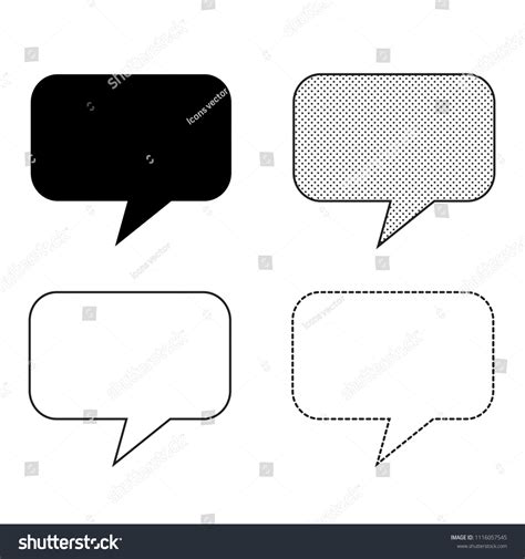 Speech Bubbles Icon Vector Stock Vector Royalty Free Shutterstock