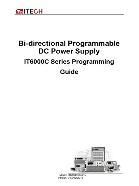It6000c Programming Guide Pdf Electromagnetic Compatibility