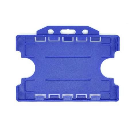 Antimicrobial Light Blue Dual Sided Id Card Holders 100 Pack Alg Id Cards