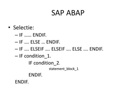 Ppt Sap Abap Powerpoint Presentation Free Download Id2931629