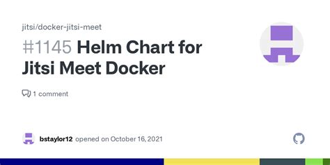 Helm Chart For Jitsi Meet Docker · Issue 1145 · Jitsidocker Jitsi