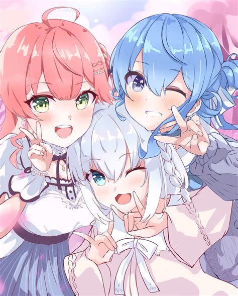 Shirakami Fubuki Hoshimachi Suisei Sakura Miko Hoshimachi Suisei Shirakami Fubuki And