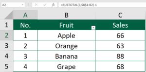 How To Apply Serial Number After Filter In Excel Dollar Excel