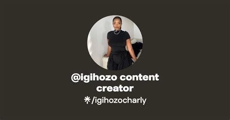 Igihozo Content Creator Instagram Tiktok Linktree