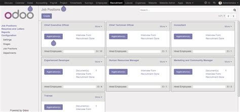 Odoo HR Recruitment