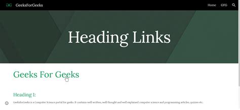 How To Copy And Hide Heading Links In New Google Sites GeeksforGeeks