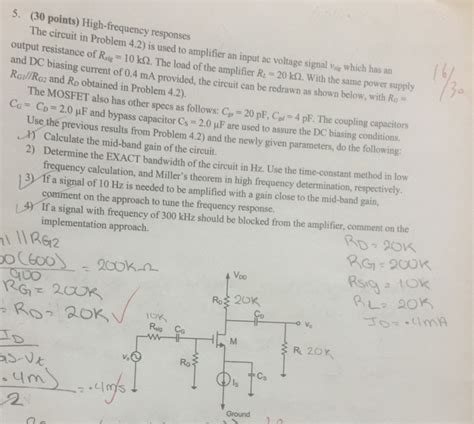 Solved The Circuit In Problem 4 2 Is Used To Amplifier An