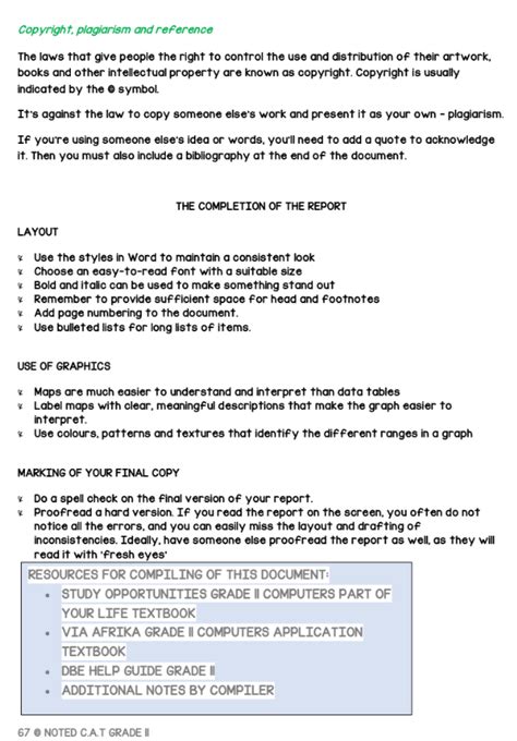 Grade Notes Noted Summaries