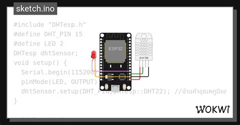 Dhtesph And Led Wokwi Esp32 Stm32 Arduino Simulator Dhtesph And Led Wokwi Esp32 Stm32 Arduino Simulator