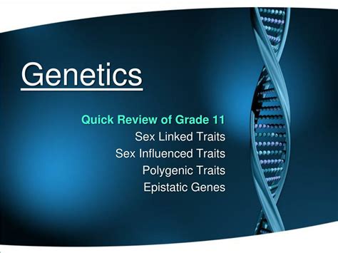 PPT Genetics PowerPoint Presentation Free Download ID
