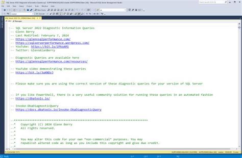 Robert Marques On Linkedin Sql Server Diagnostic Information Queries