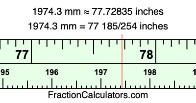 Convert 1974 3 Mm To Inches What Is 1974 3 Mm In Inches