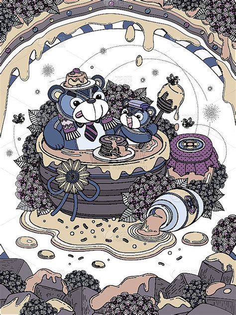 可爱的成人涂色页