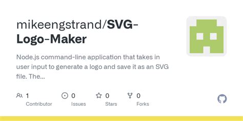 Github Mikeengstrand Svg Logo Maker Node Js Command Line Application That Takes In User Input