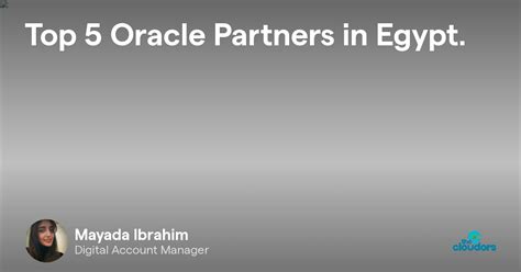 Top 5 Oracle Partners In Egypt Thecloudors
