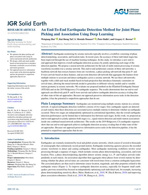 An End‐to‐end Earthquake Detection Method For Joint Phase Picking And Association Using Deep