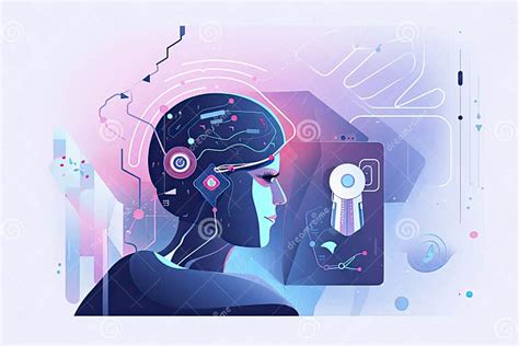 Ai In Social Media Abstract Concept Vector Illustration Social Media