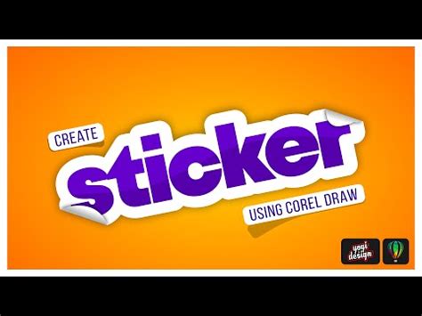 Learn How To Create A Peeled Sticker Text Effect In Corel Draw Create Your Own Stickers Design