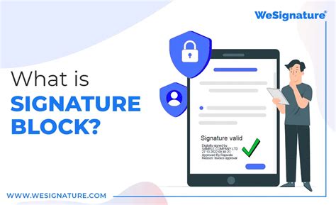 What Is A Signature Block Its Purpose Components And Types Wesignature Unlimited E