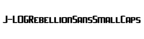 J LOG Rebellion Sans Small Caps Font FFonts Net