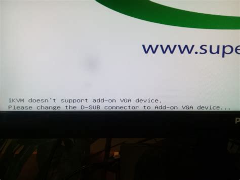 ikvm doesn t support add on vga device it Привет