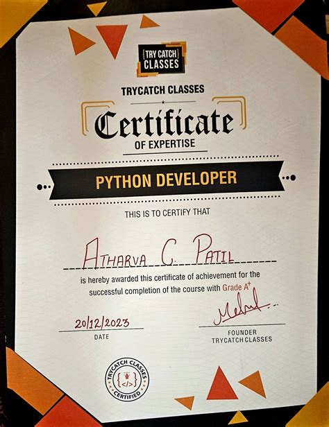 python iot automation pythondeveloper certification techforgood… atharva patil