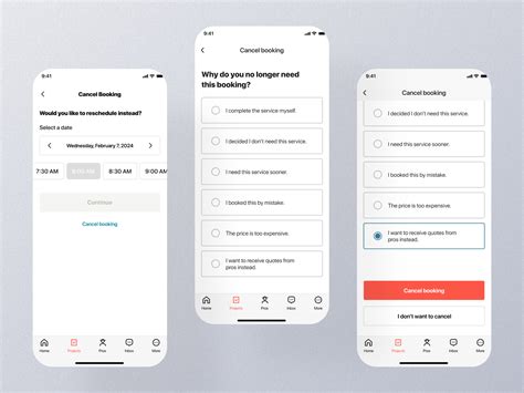 Cancel Booking Mobile App Ui By Ui Ants On Dribbble