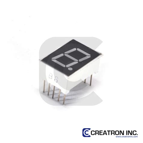 7 Segment Display Red Ca Creatron Inc