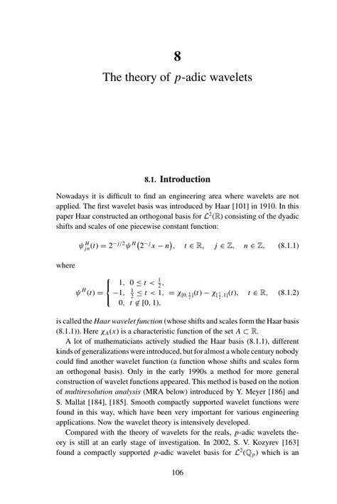The Theory Of P Adic Wavelets Chapter 8 Theory Of P Adic Distributions