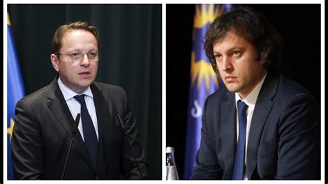 ოლივერ ვარჰეის პასუხი კობახიძეს ევროკომისარი პრემიერს დეზინფორმაციის