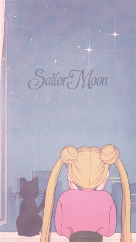 Sailor Moon With Luna Wallpapers Wallpaper Cave
