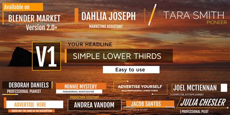 Simple Lower Thirds Pack Blender Market