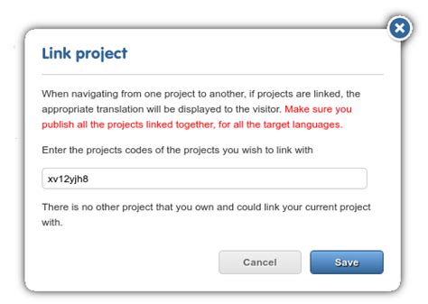 Link Projects — Translation Proxy Documentation Latest Documentation