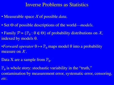PPT Statistical Approaches To Inverse Problems PowerPoint Presentation ID 4464603