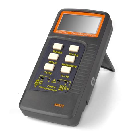 Digital Dual Channel Thermometer K Type Thermocouple With Sensor Test Probe LCD Display C