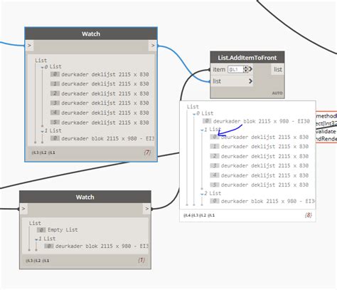 Add Item To Front Of 1 Sublist Lists Logic Dynamo