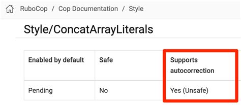 style concatarrayliterals autocorrection isn t working · issue 11325 · rubocop rubocop · github