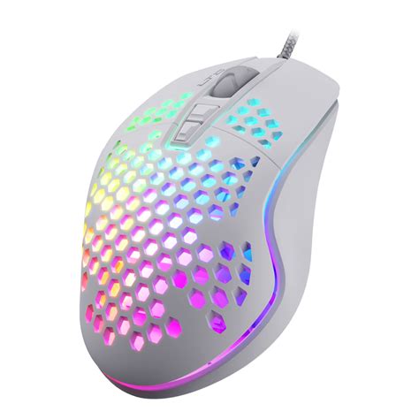 Ltc Rgb Gaming Mouse Lightweight Honeycomb Shell 6400dpi 6
