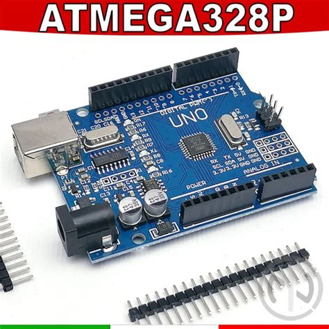 ARDUINO UNO CLONE REV 3 Compatibile Microcontrollore ATMEGA328P EUR 7