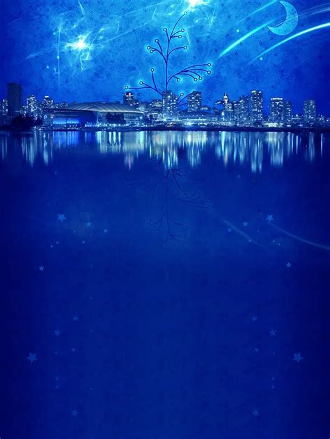唯美蓝色仲夏夜之梦海报背景图片素材下载 图片编号yrvpplwl 免抠素材网