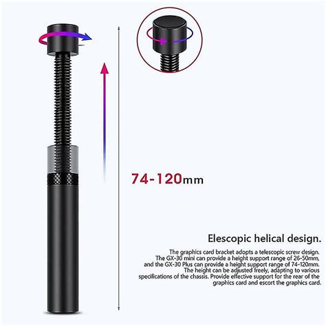 Graphics Card Gpu Holder Support Adjustable Telescopic Screw Aluminum Alloy Video Card Sag